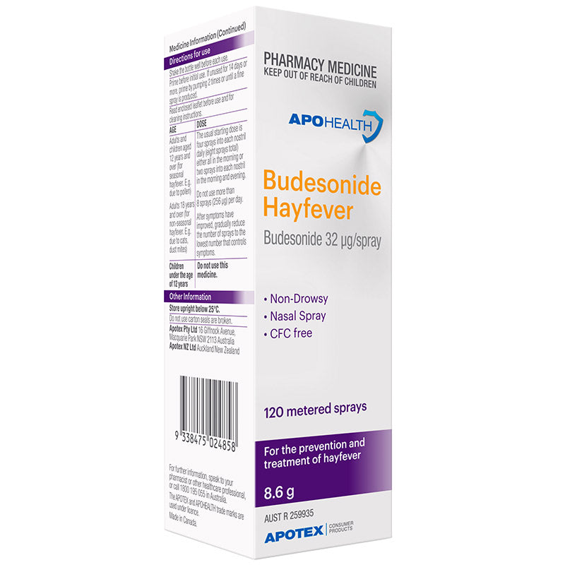 Aph Budesonide Hayfever Spray 120 Spray – Chemcare Wellness Pharmacy