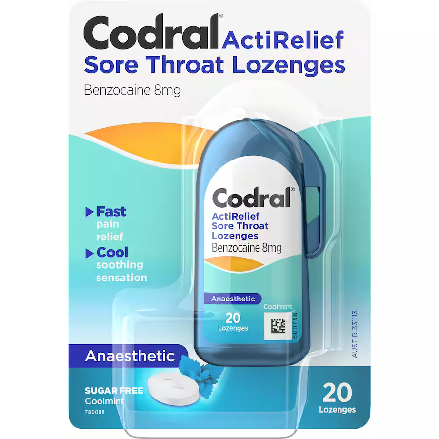 Codral Lozenges Cool Mint 20 – Chemcare Wellness Pharmacy