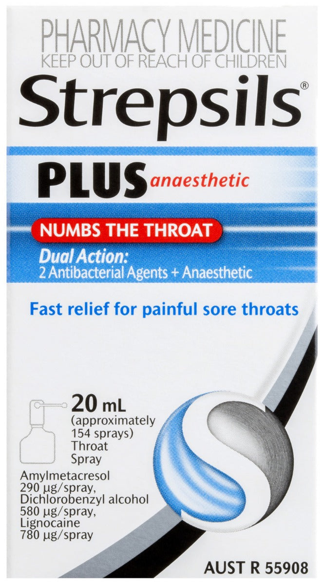 Strepsils Plus Throat Spray 20mL – Chemcare Wellness Pharmacy