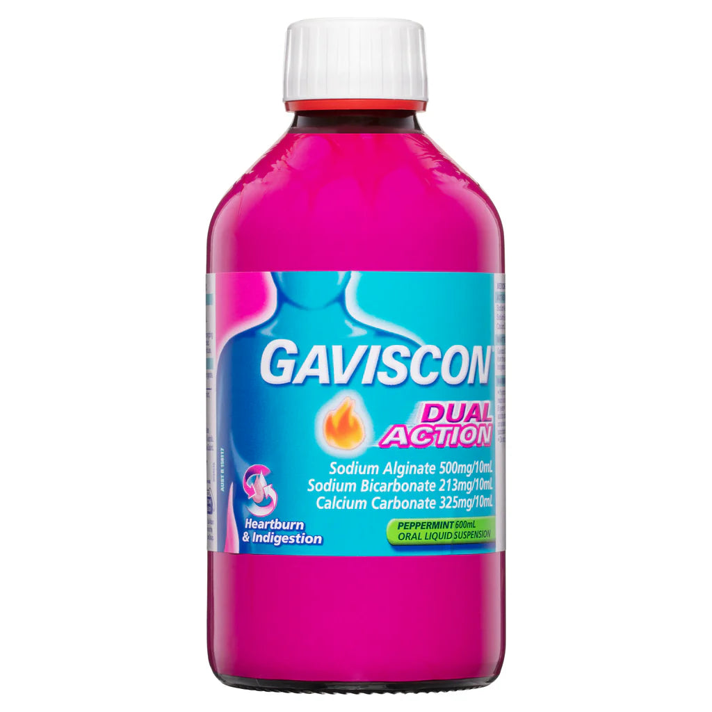 Gaviscon Dual Action Peppermint 600mL – Chemcare Wellness Pharmacy