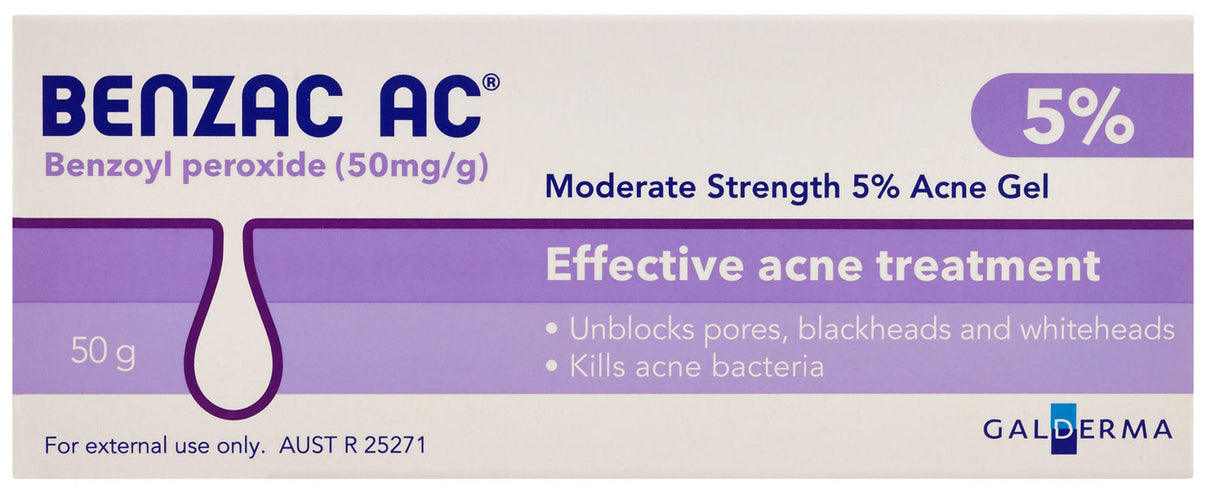 Benzac Ac Gel 5.0% 50g – Chemcare Wellness Pharmacy
