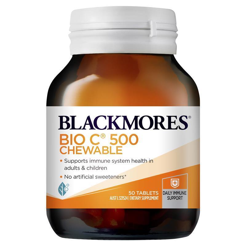 Blackmores Bio C 500 Chewable 50 Tab – Chemcare Wellness Pharmacy