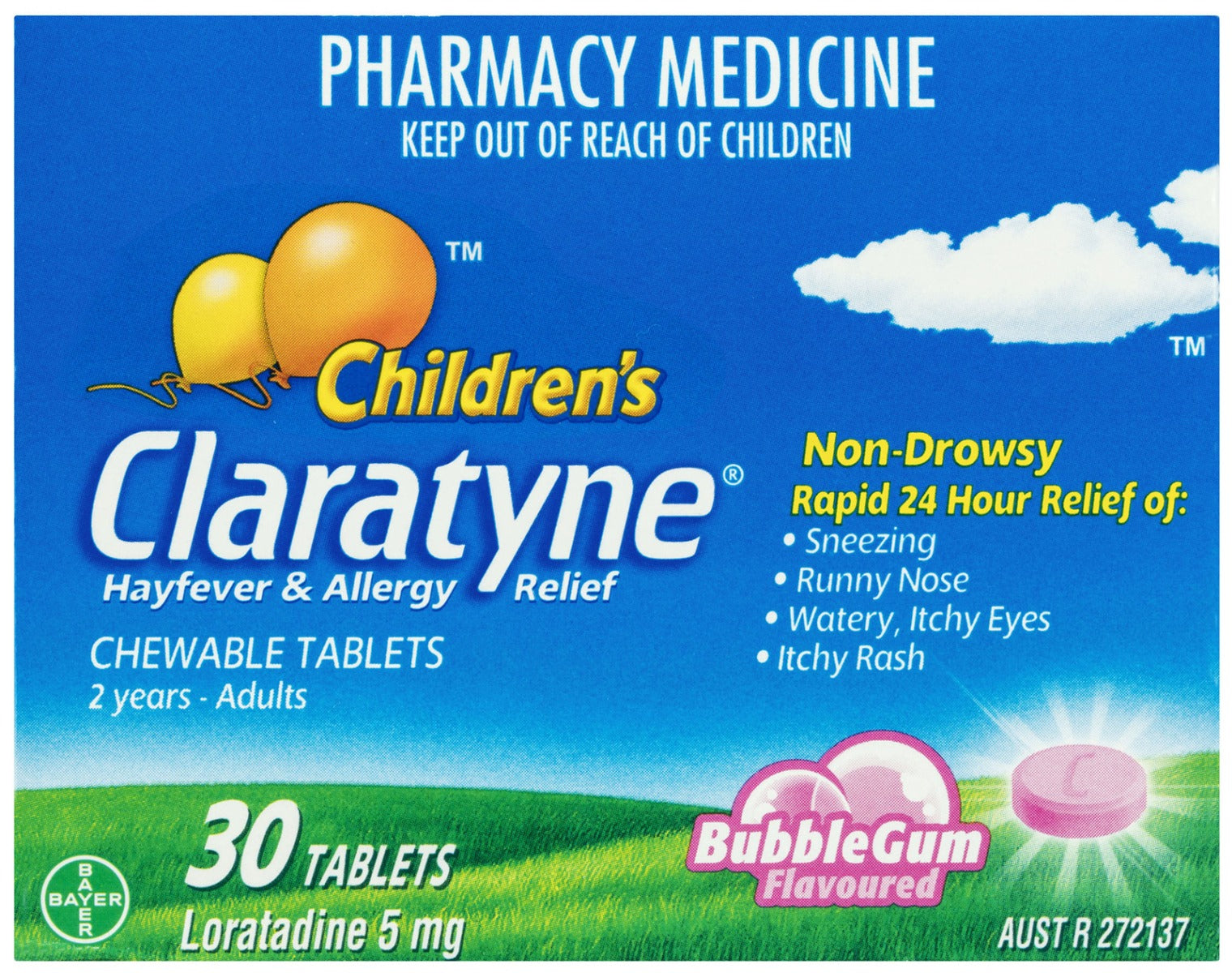 Claratyne Bubblegum Chewable 30 Tab – Chemcare Wellness Pharmacy