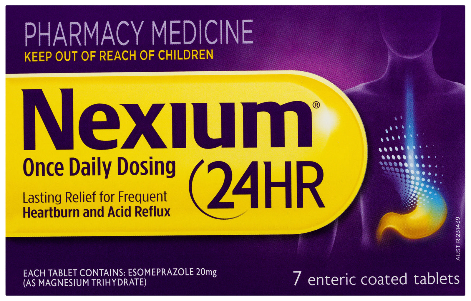 Nexium 24Hr Tablets 20mg 7 Tabs – Chemcare Wellness Pharmacy