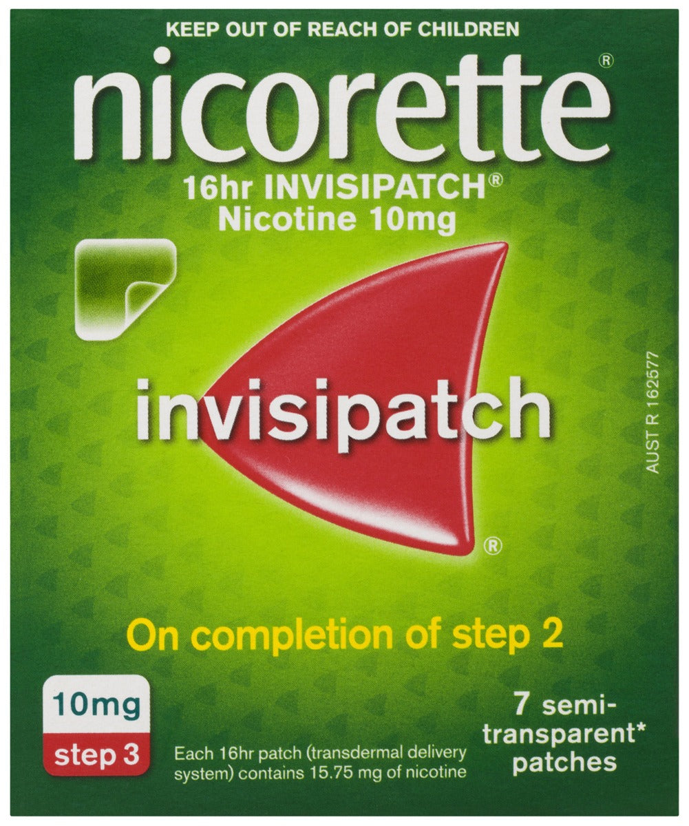Nicorette Invisipatch 10mg 7 – Chemcare Wellness Pharmacy