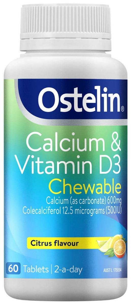Ostelin Calcium And Vitamin D3 Chewable 60 Tab – Chemcare Wellness Pharmacy